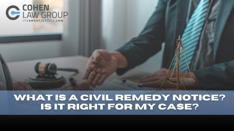 What is a Civil Remedy for My Case? - Cohen Law Group | Insurance Claim ...